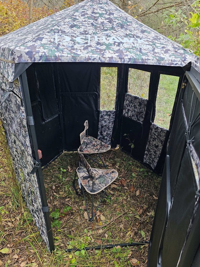 Hawk Warrior Down and Out Ground Blind Review - North American Deer Hunter